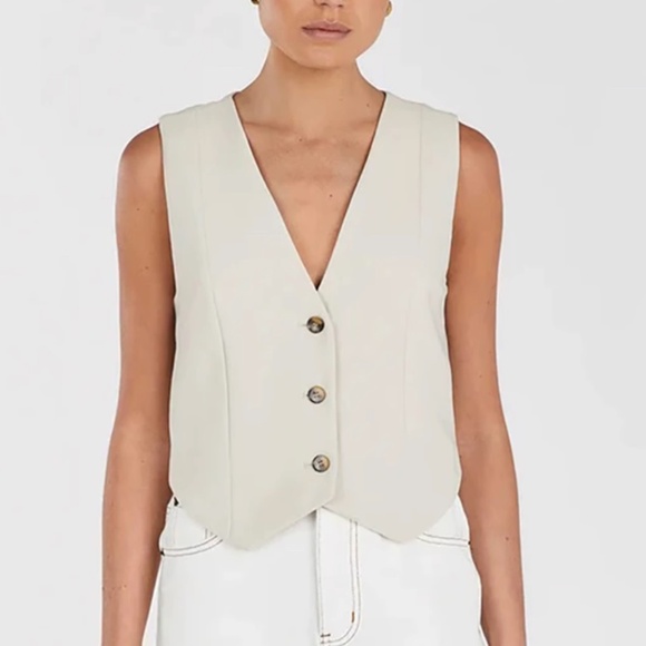 DISSH | Tops | Dissh Rowan Bone Vest Bone | Poshmark